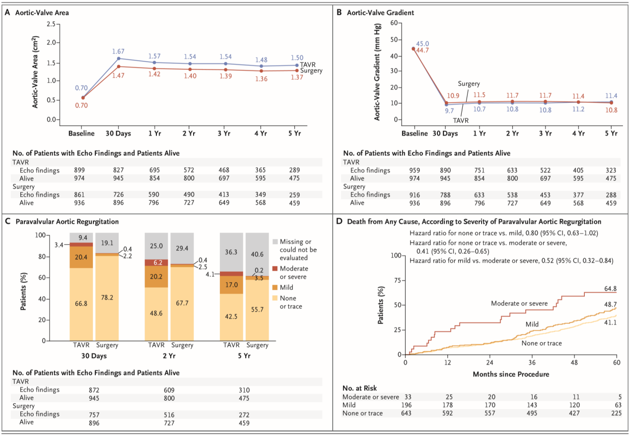 严道资讯丨NEJM：经导管主动脉瓣置换术与外科主动脉瓣置换术5年随访结果对比 -- 严道医声网
